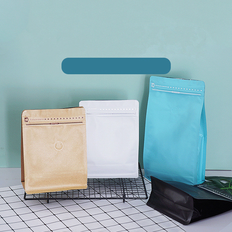 Eight sides easy to tear ziplock paper bag